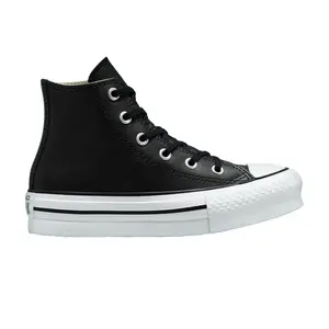 CONVERSE Chuck Taylor All Star Lift Platform Leather High Gs - Black