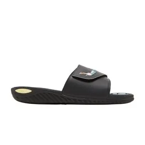 Adidas Yu-gi-oh! X Reptossage Slide 'blue Eyes White Dragon - Black