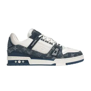 LOUIS VUITTON Trainer Low Monogram Denim - White