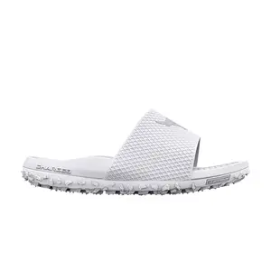 Under Armour Project Rock Slides - White