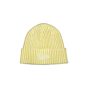 Supreme Bleached Rib Beanie - Yellow