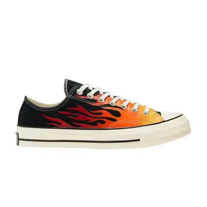 CONVERSE Chuck 70 Low Archival Flame Print - Black