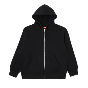 Supreme Small Box Drawcord Zip Up Hooded Sweatshirt - Black