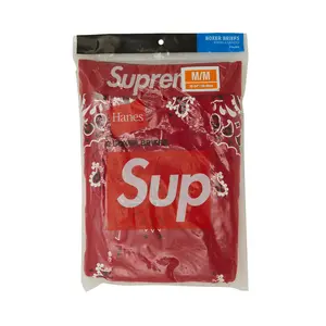 Supreme X Hanes Bandana Boxer Briefs - Red
