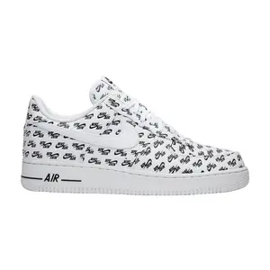 Nike Force 1 Low 07 Qs 'all Over Logo - White