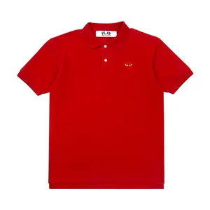 Play Comme Des Garcon Big Heart Polo T-shirt