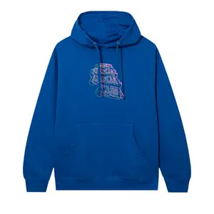 ANTI SOCIAL SOCIAL CLUB Anti Social Social Club Neon Lights And A Lot Of Rain Hoodie Blue