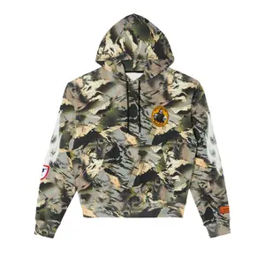 Heron Preston Camouflage Print Hoodie - Green