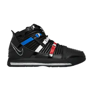 Nike Zoom Lebron 3 Retro 'barbershop' Sneakers - Black