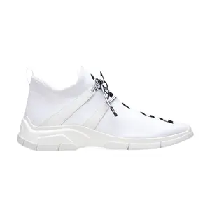 Prada Knit Fabric Sneakers - White