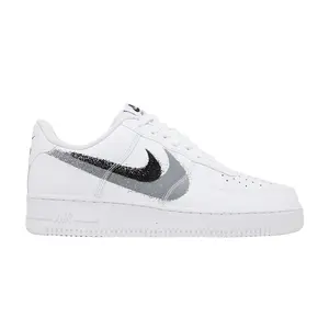 Nike Air Force 1 '07 'spray Paint Swoosh' Sneakers - White