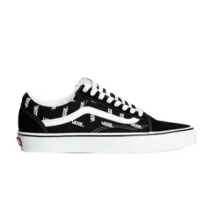 VANS Old Skool 'all Over Logo' Sneakers - Black