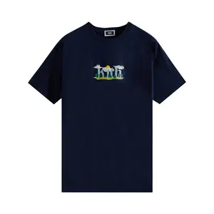 Kith Cloud Serif Logo Tee 'nocturnal - Blue