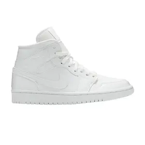 JORDAN 1 Mid Patent Sneakers - White
