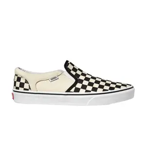 VANS Vans Asher Checkerboard Slip-On Sneakers Cream