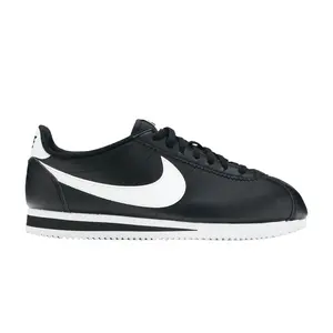 Nike Classic Cortez Leather Sneakers - Black