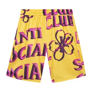 ANTI SOCIAL SOCIAL CLUB Coral Crush Mesh Bored Shorts - Yellow