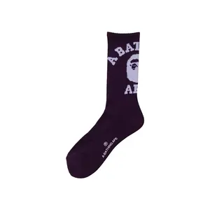 A BATHING APE College Socks - Purple