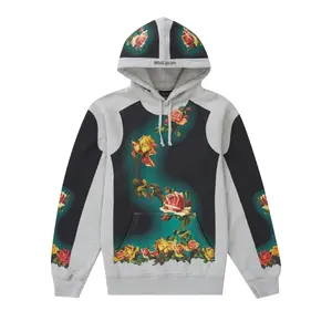 Supreme X Jean Paul Gaultier Floral Print Hooded Sweatshirt - Grey
