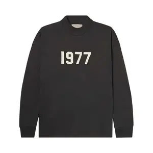 Fear Of God Essentials Long-sleeve Tee 'iron - Black