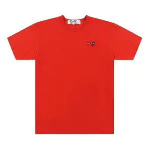 Play Comme Des Garcon Double Hearts T-shirt - Red