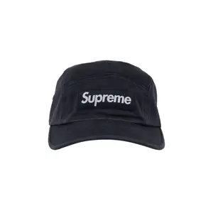 Supreme Washed Chino Twill Camp Cap - Blue
