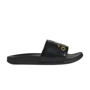 Adidas Wmns Adilette Comfort Slide Gold Metallic - Black