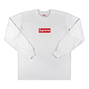 Supreme Box Logo Long-sleeve Tee - White