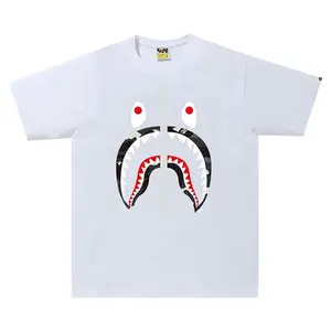 A BATHING APE City Camo Shark Tee - White