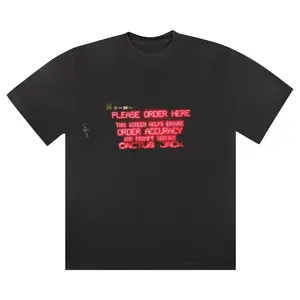 CACTUS JACK BY TRAVIS SCOTT X Mcdonald's Order Here T-shirt - Black