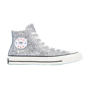 CONVERSE Chiara X Chuck 70 High Glitter Sneakers - Silver