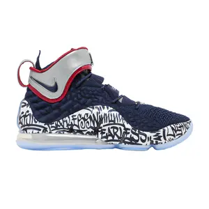 Nike Lebron 17 'lebron Cold Graffiti' Sneakers - Blue