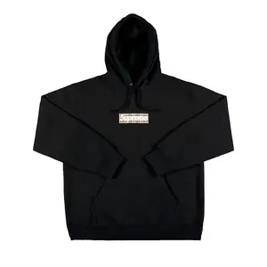 Supreme X Burberry Box Logo Hooded Sweatshirt - Black
