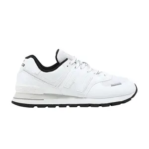 NEW BALANCE 574 Rugged Leather Sneakers - White