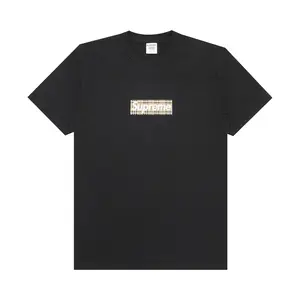 Supreme X Burberry Box Logo Tee - Black
