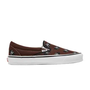 VANS Wacko Maria X Og Classic Slip-on Records - Brown