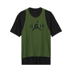 JORDAN X Off-white Short-sleeve Top 'forest