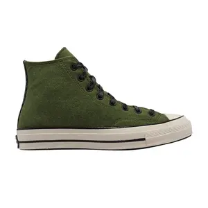CONVERSE Chuck 70 High Flannel Sneakers - Green