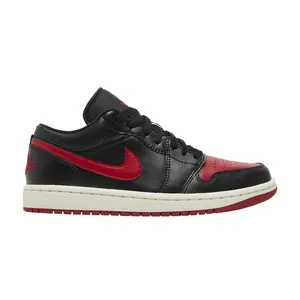 JORDAN 1 Low 'bred Sail' Sneakers - Black