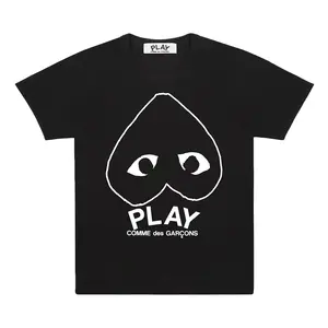 Play Comme Des Garcon Inverted Big Heart T-shirt - Black