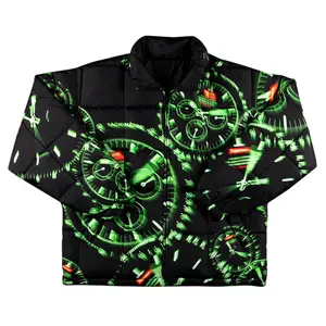 Supreme Watches Reversible Puffy Jacket - Black