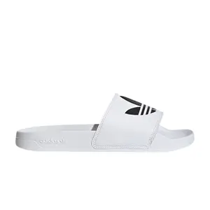 Adidas Adilette Lite Slides With Trefoil Logo - White