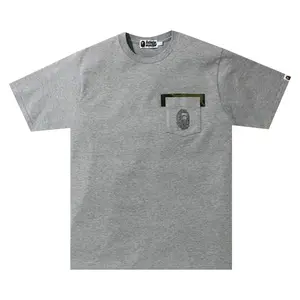 A BATHING APE Reverse Ape Head Pocket Tee