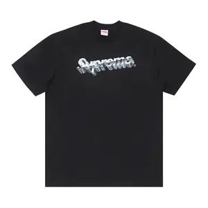 Supreme Chrome Logo Tee - Black