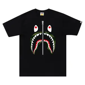 A BATHING APE Color Camo Shark Tee /green - Black