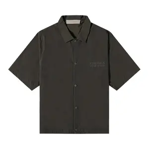 Fear Of God Short-sleeve Nylon Shirt 'off - Black