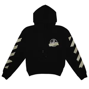 Off-White Tape Arrows Over Hoodie - Black