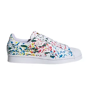 Adidas Superstar Splatter Sneakers - White