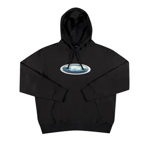 Supreme X The North Face Lenticular Mountains Hooded Sweatshirt - Black
