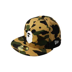 A BATHING APE X New Era 59fifty Camo Cap - Yellow